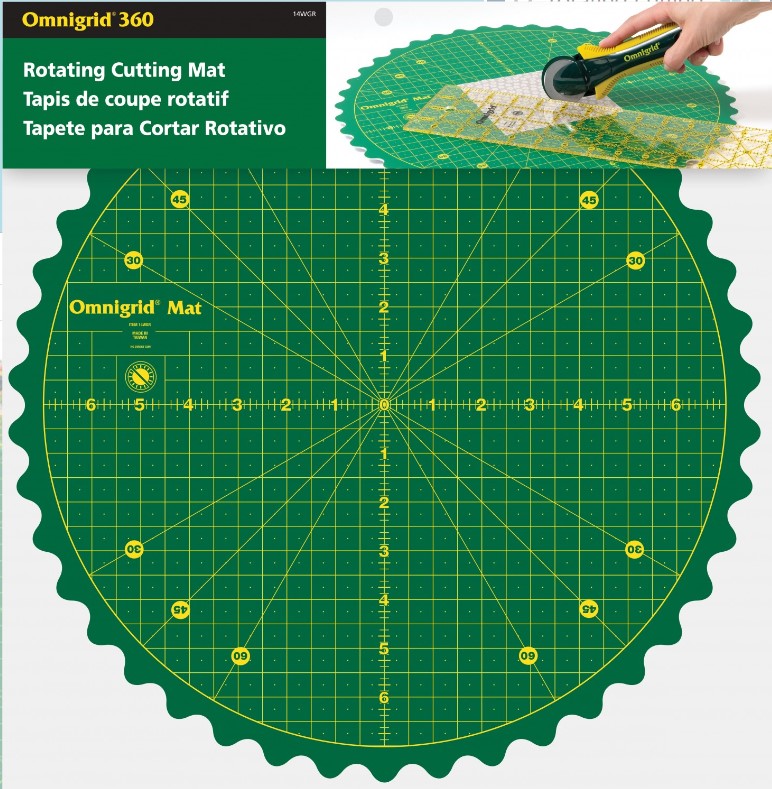 Rotating Rotary Cutting Mat 14 in - Becca's Boutique